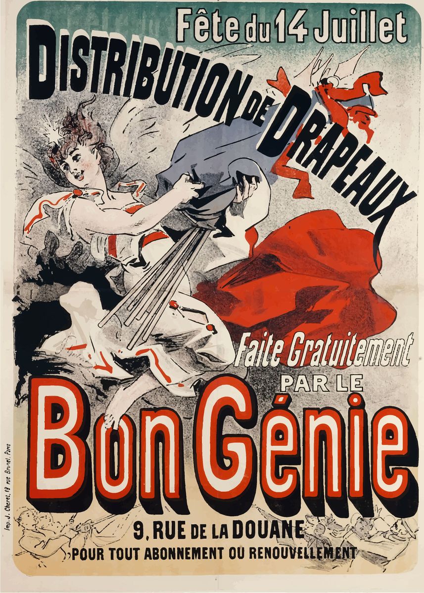 'Jules Cheret' Poster, picture, metal print, paint by ArtGallery | Displate