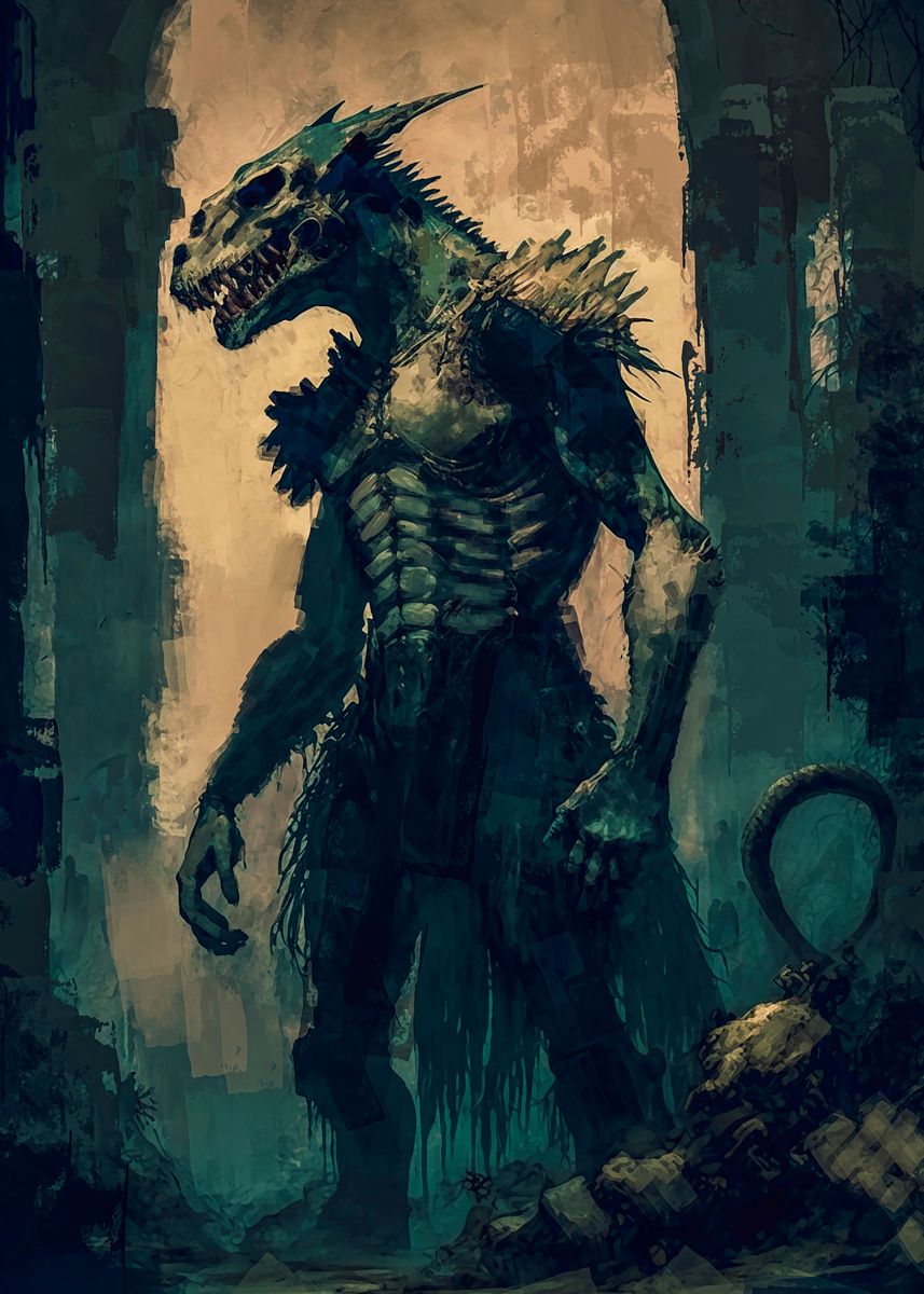 'Ferocious' Poster, picture, metal print, paint by AndrejZT | Displate