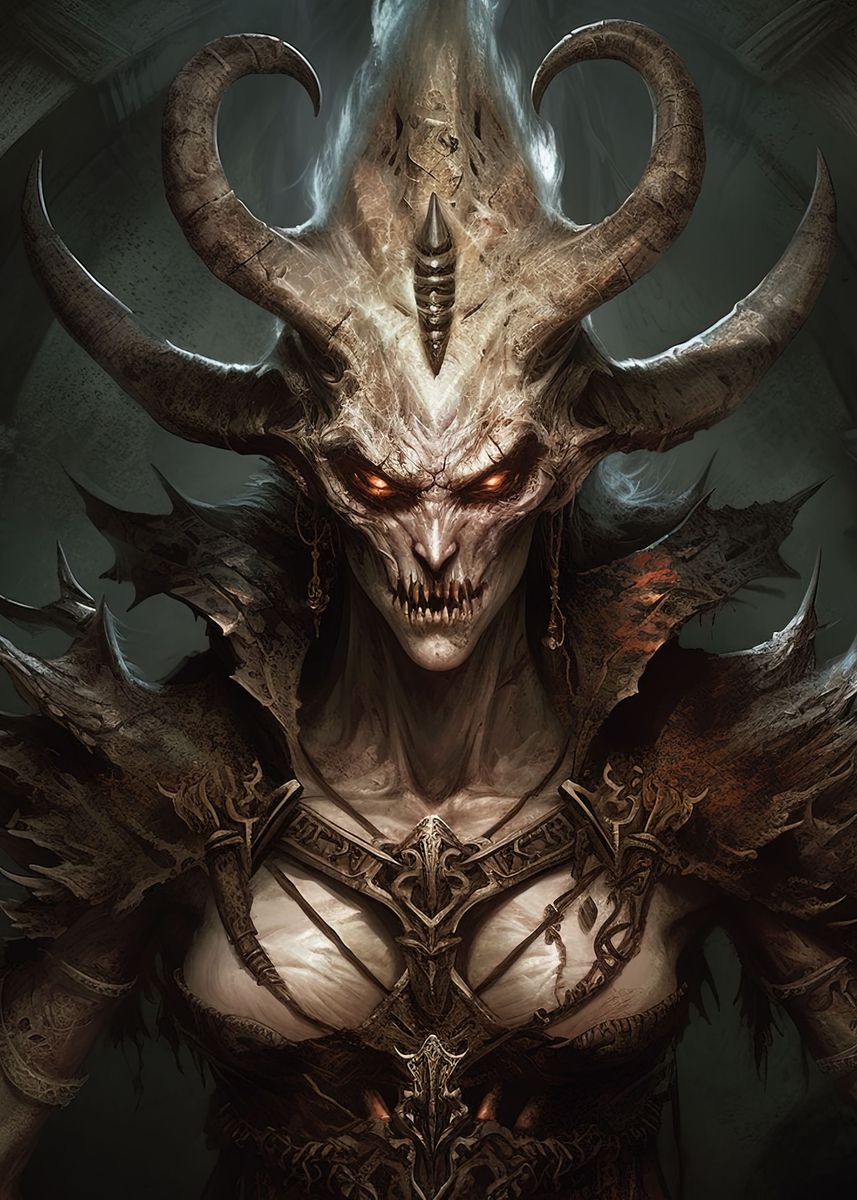 'The Evil Witch' Poster, picture, metal print, paint by GLITCHED ART ...