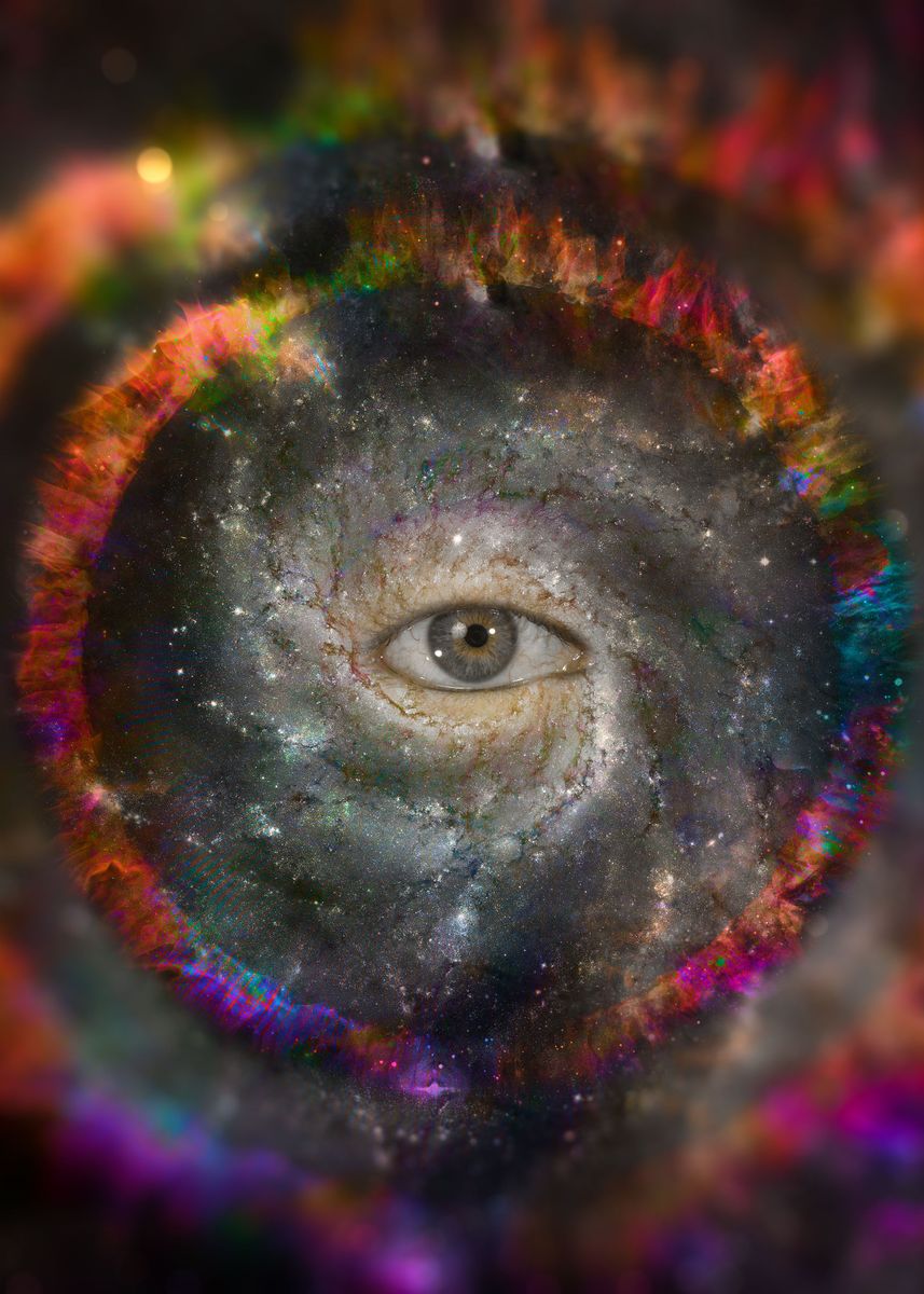 'All seeing eye in space' Poster, picture, metal print, paint by Bruce ...