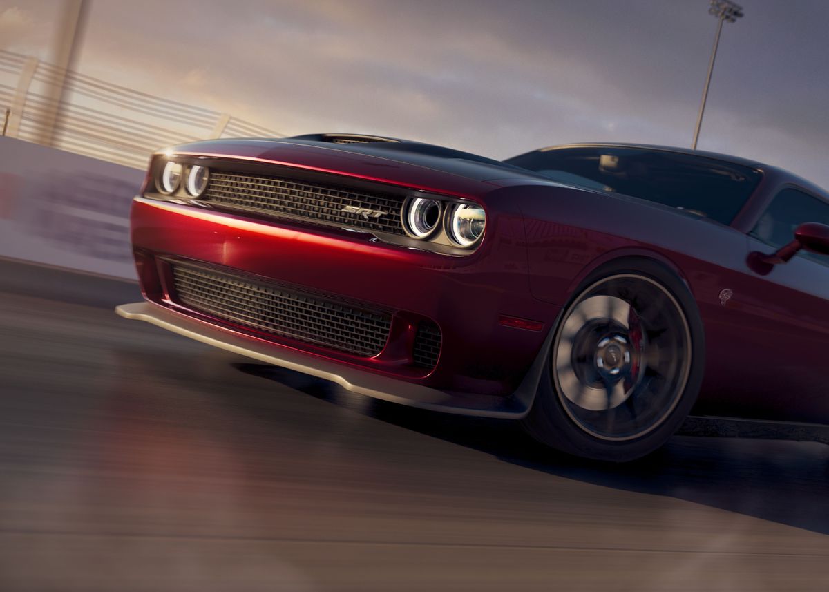 'dodge challenger srt' Poster by Spot Cars | Displate