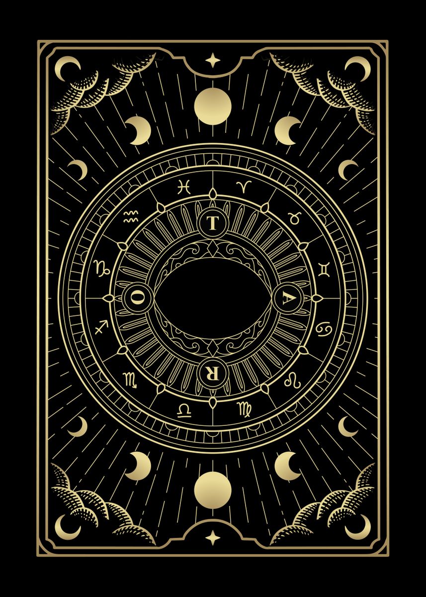 'Wheel of tarot' Poster by Hasnaa Art | Displate