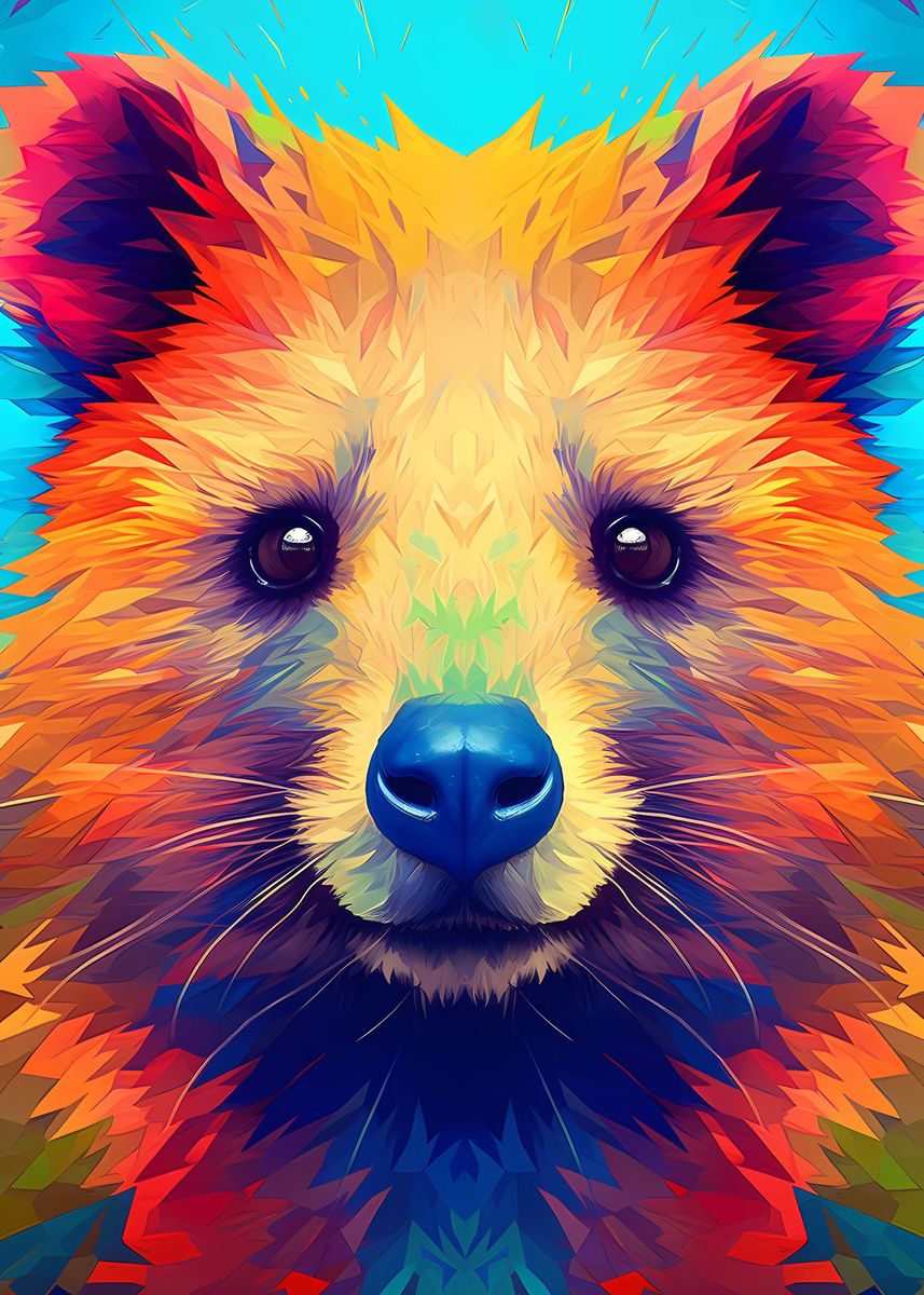 'Quokka Colorful' Poster, picture, metal print, paint by DecoyDesign ...