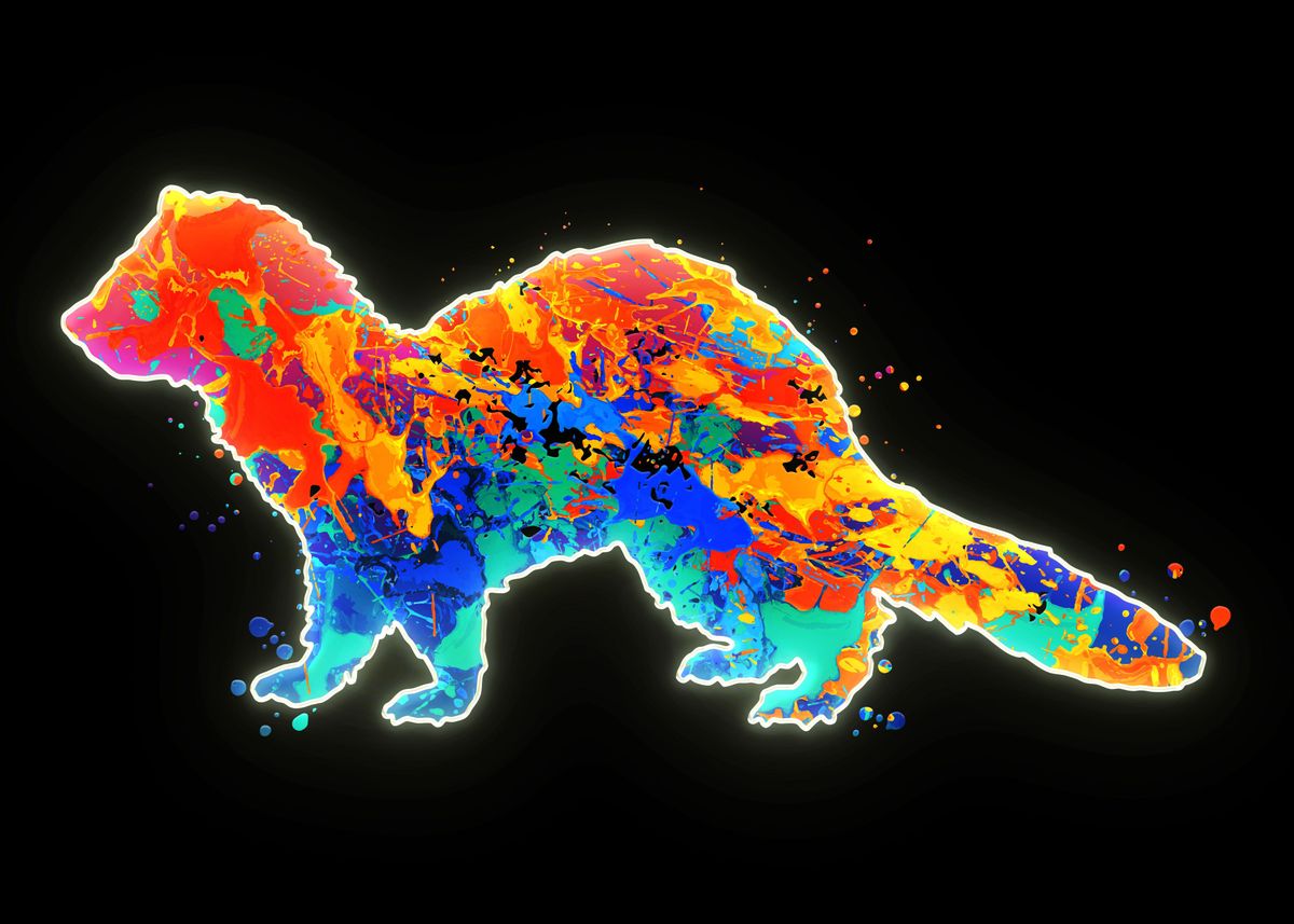 'Ferret' Poster by Morgan Moorhead | Displate