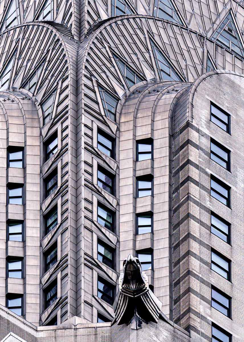 'Chrome Birds of Chrysler' Poster by Planet Manhattan | Displate