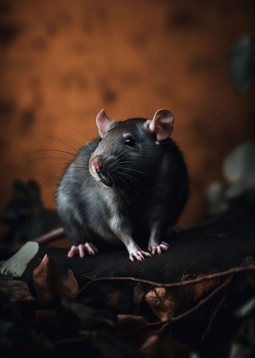 'Curious rat' Poster, picture, metal print, paint by Zooscape Wildlife ...