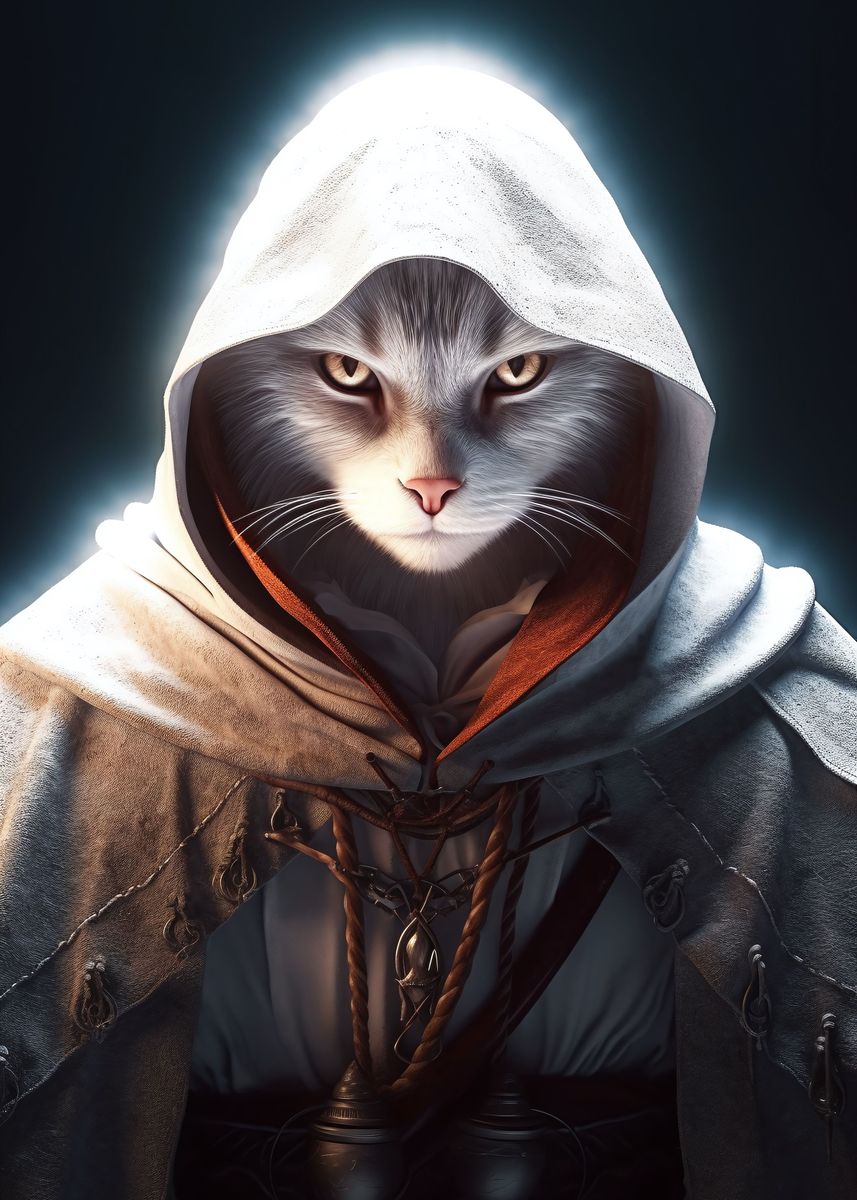 'Assassins Cat' Poster, picture, metal print, paint by nogar007 | Displate