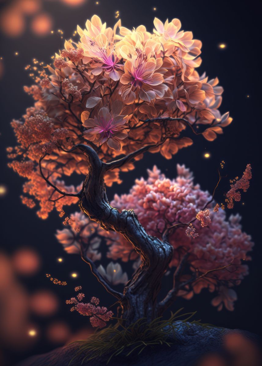 'Cherry Blossom Tree' Poster, picture, metal print, paint by Creative ...