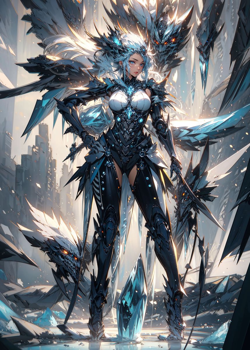 'Beautiful crystal angel' Poster, picture, metal print, paint by Lukasz ...