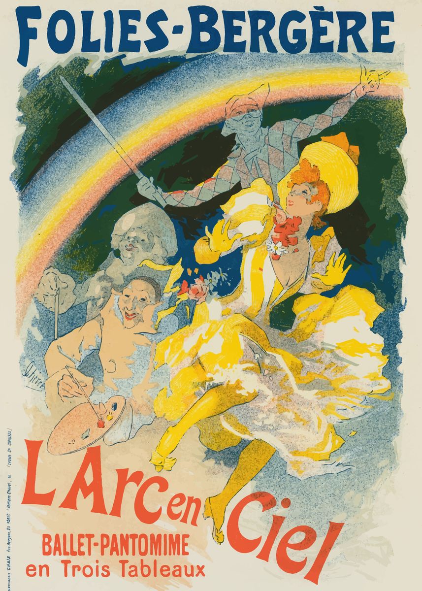 'Jules Cheret' Poster, picture, metal print, paint by ArtGallery | Displate