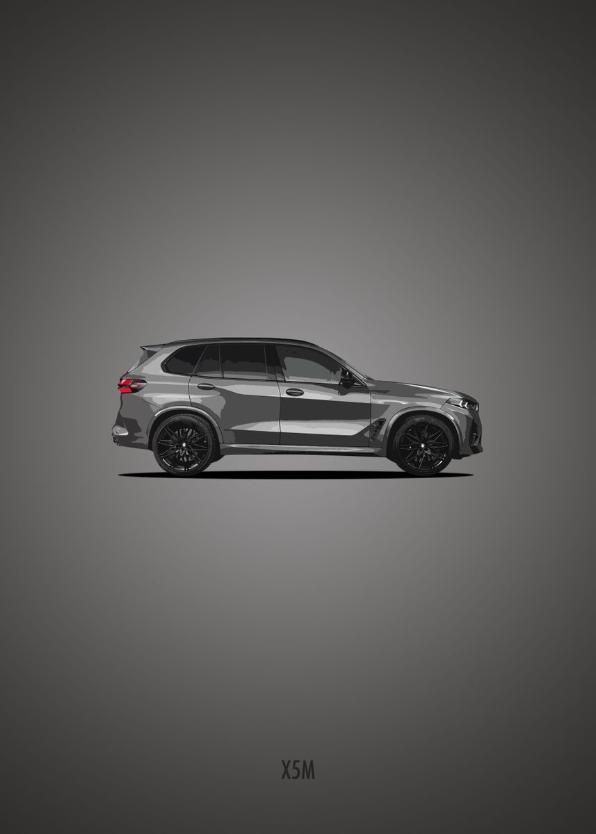 'BMW X5M' Poster, picture, metal print, paint by Full Throttle Art ...