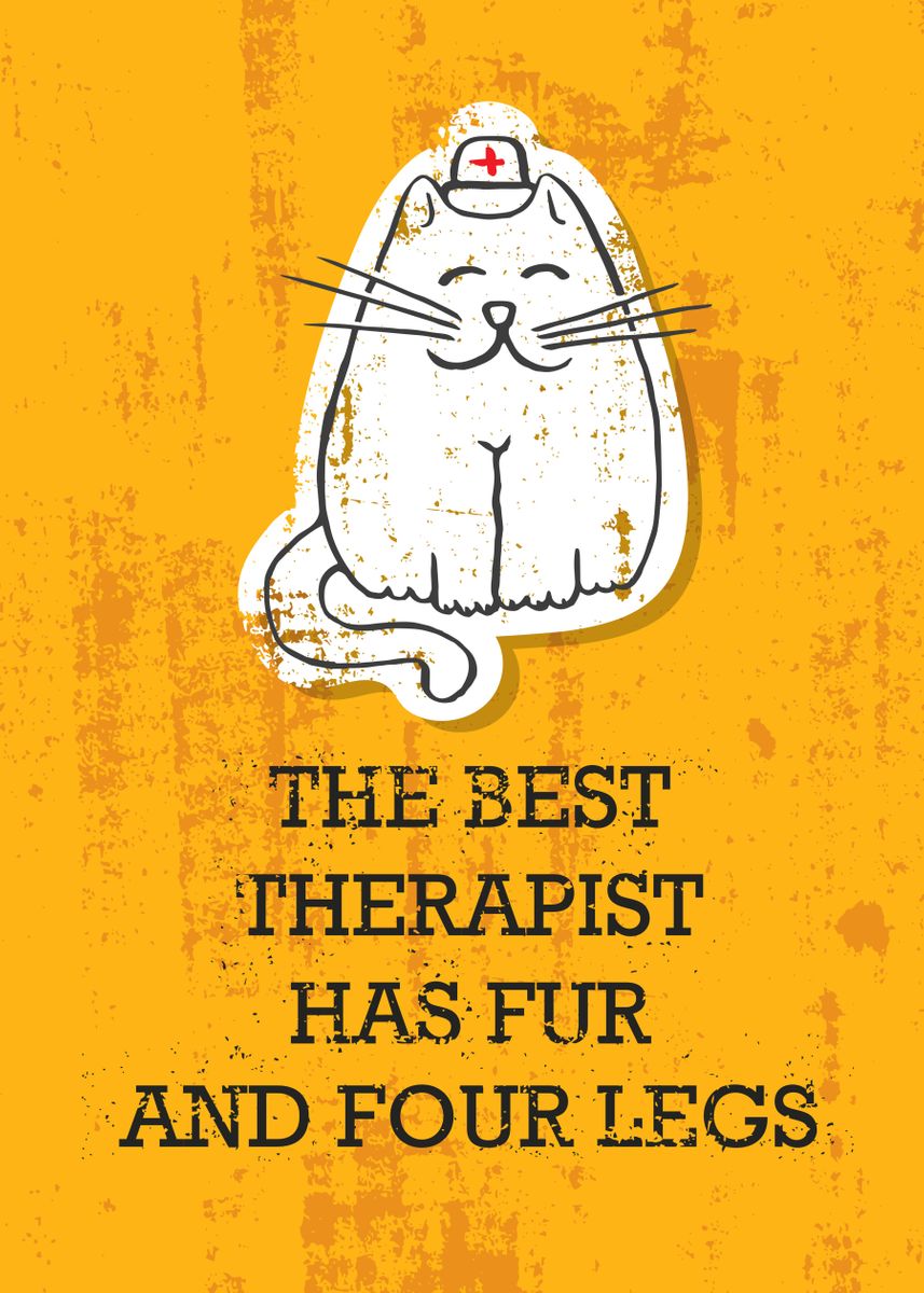 'The best therapist' Poster by Queensy Collin | Displate