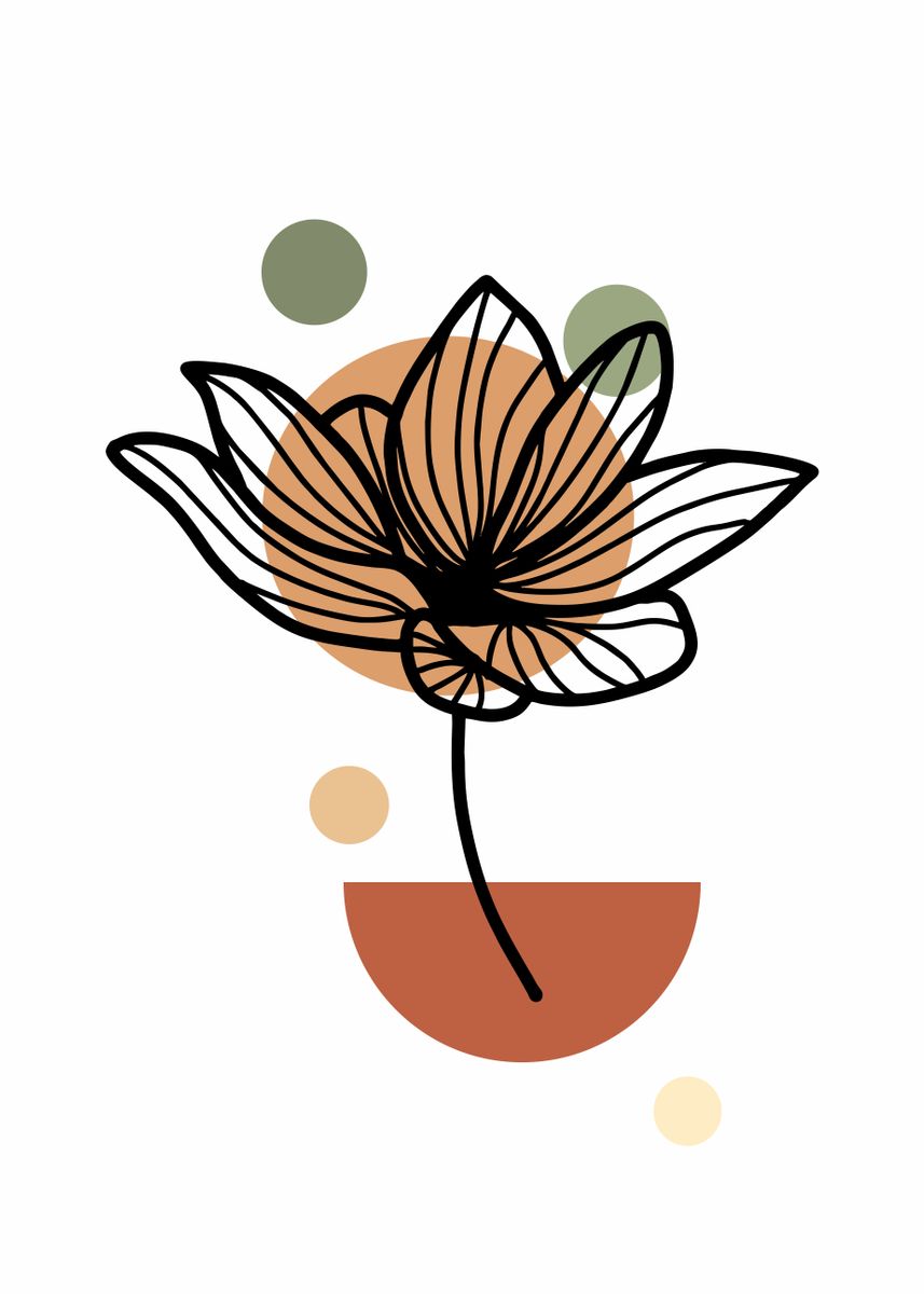 'beauty flower zentangle' Poster, picture, metal print, paint by Ratna ...