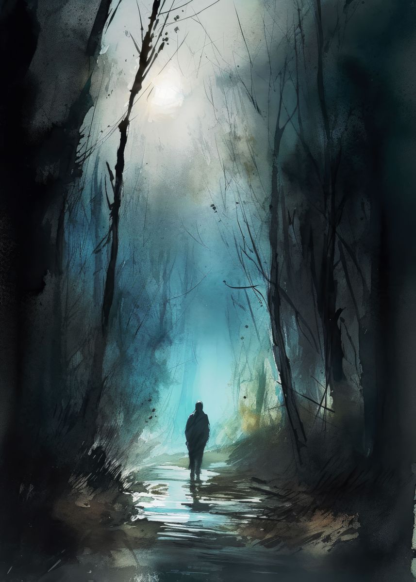 'Autumn Solitude' Poster by Michael Strevens | Displate