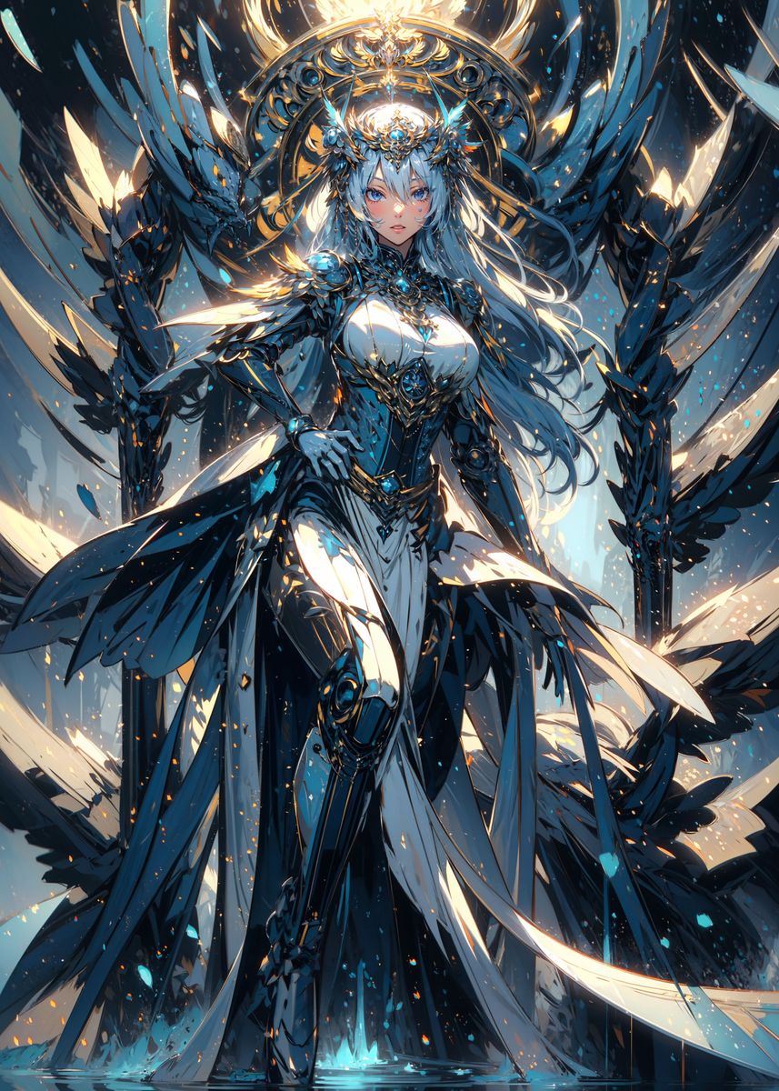 'Beautiful crystal angel' Poster, picture, metal print, paint by Lukasz ...