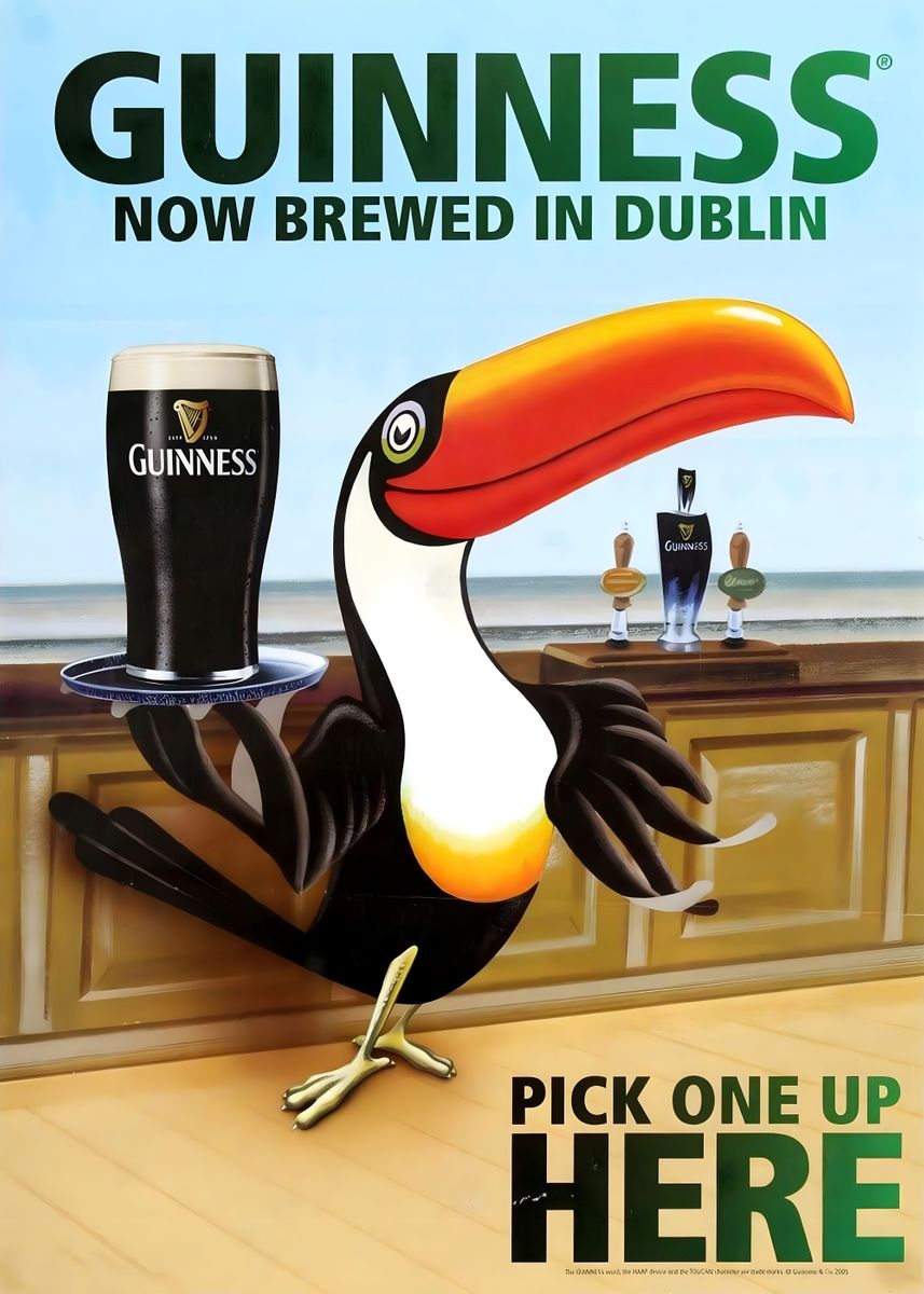 'Guinness Stout Ale Beer' Poster, picture, metal print, paint by ...