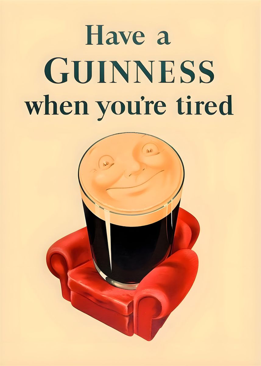 'Have A Guinness' Poster by Vintage Painting | Displate