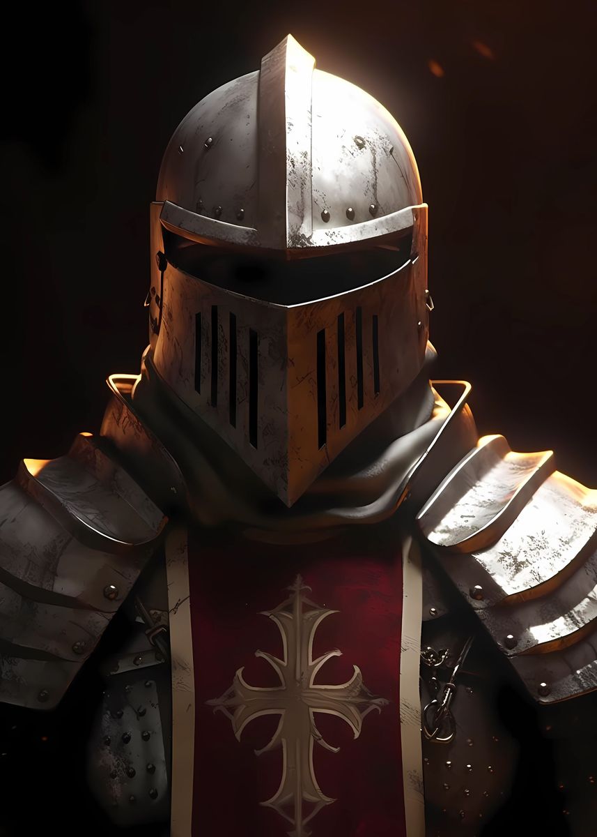 'Knight Templar' Poster, picture, metal print, paint by DecoyDesign ...