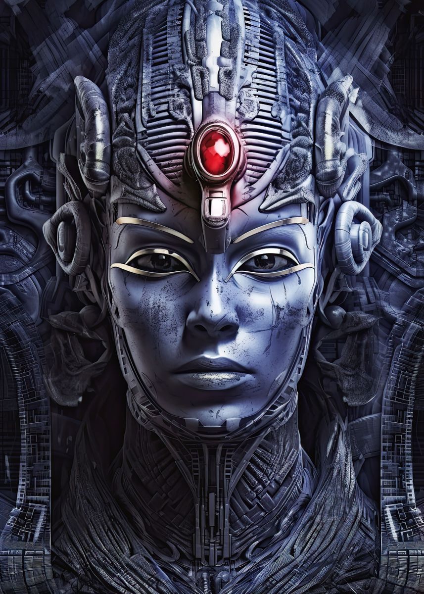 'Metallic Mystique Mummy' Poster, picture, metal print, paint by ...