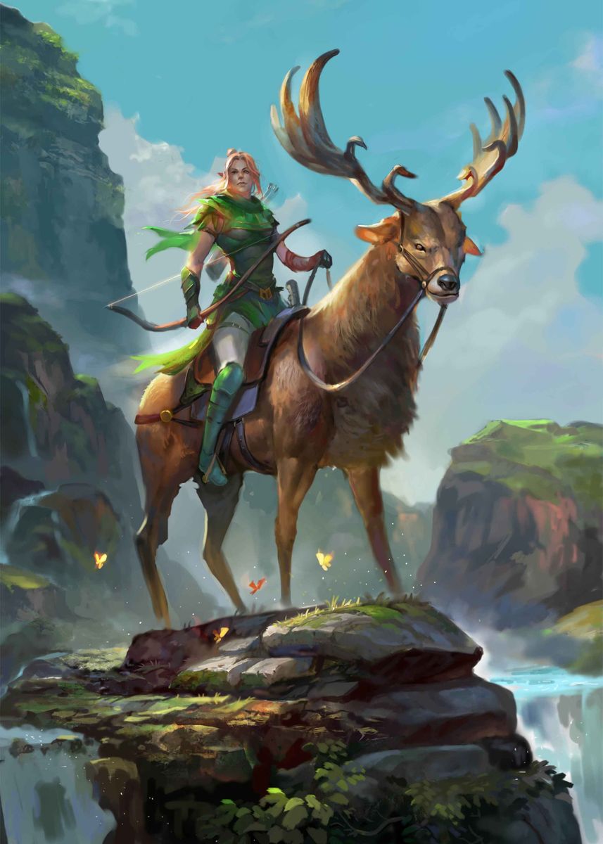 'Wood Elf' Poster, picture, metal print, paint by B Cubed Designs ...