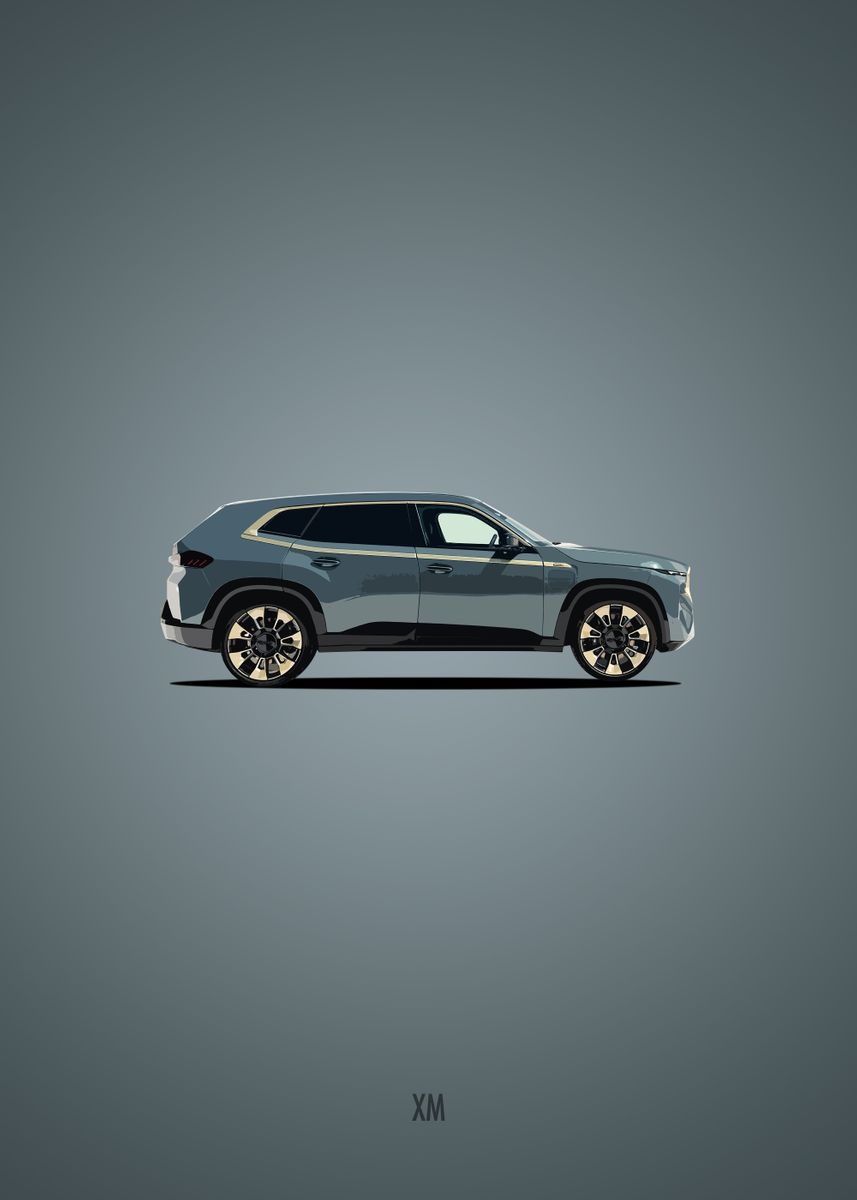 'BMW XM' Poster by Full Throttle Art | Displate
