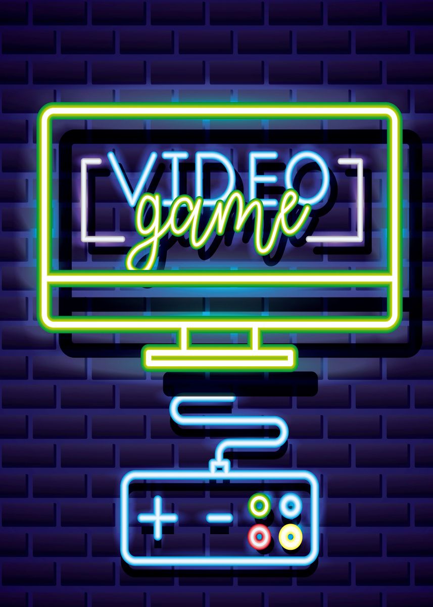 'Video game' Poster, picture, metal print, paint by Metal Posters ...