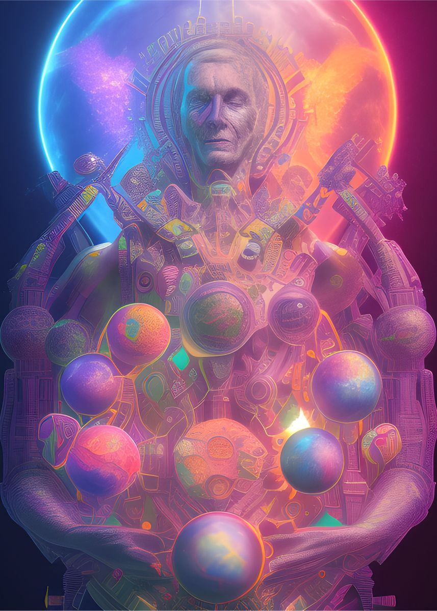 'Planet God Fantasy' Poster, picture, metal print, paint by Aniebert ...