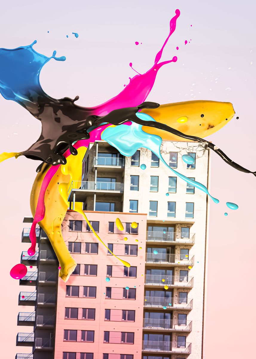 'Banana Attack ' Poster by Max Art | Displate