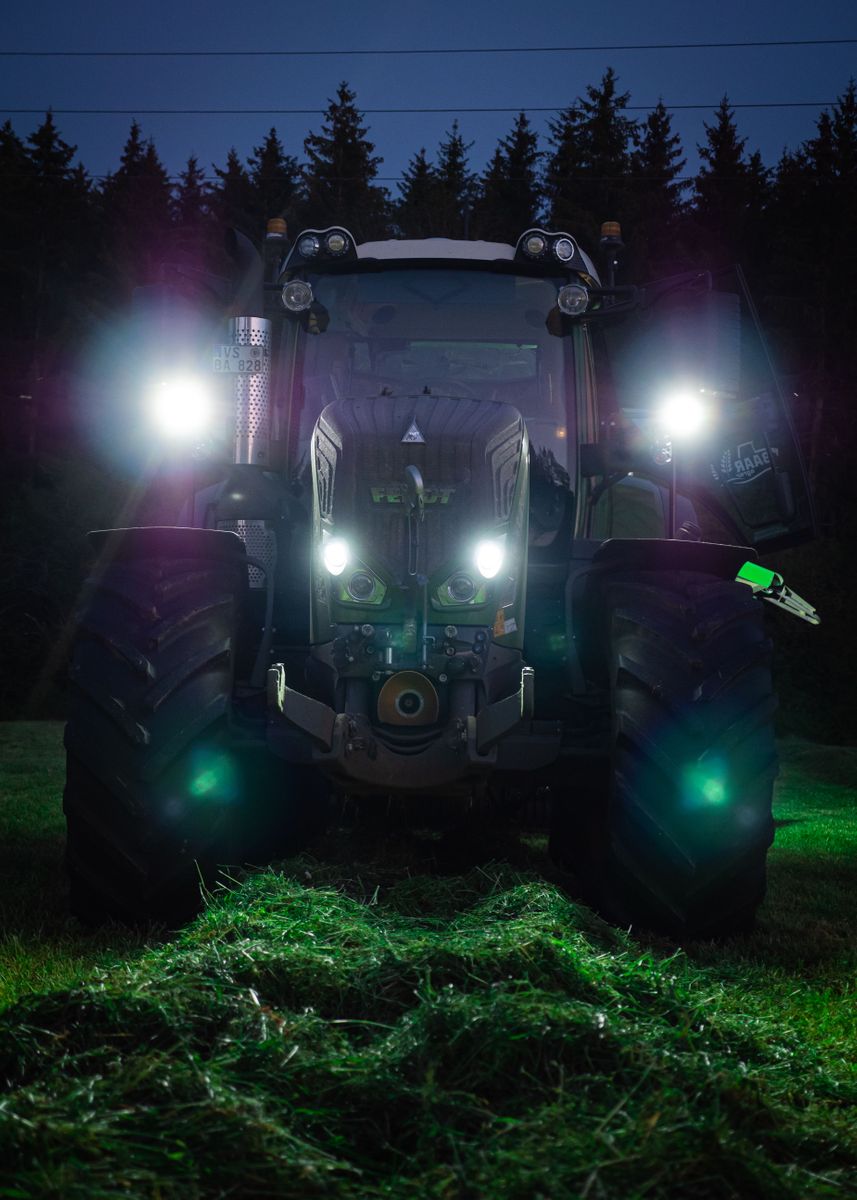 'Tractor illuminating' Poster, picture, metal print, paint by Eric ...