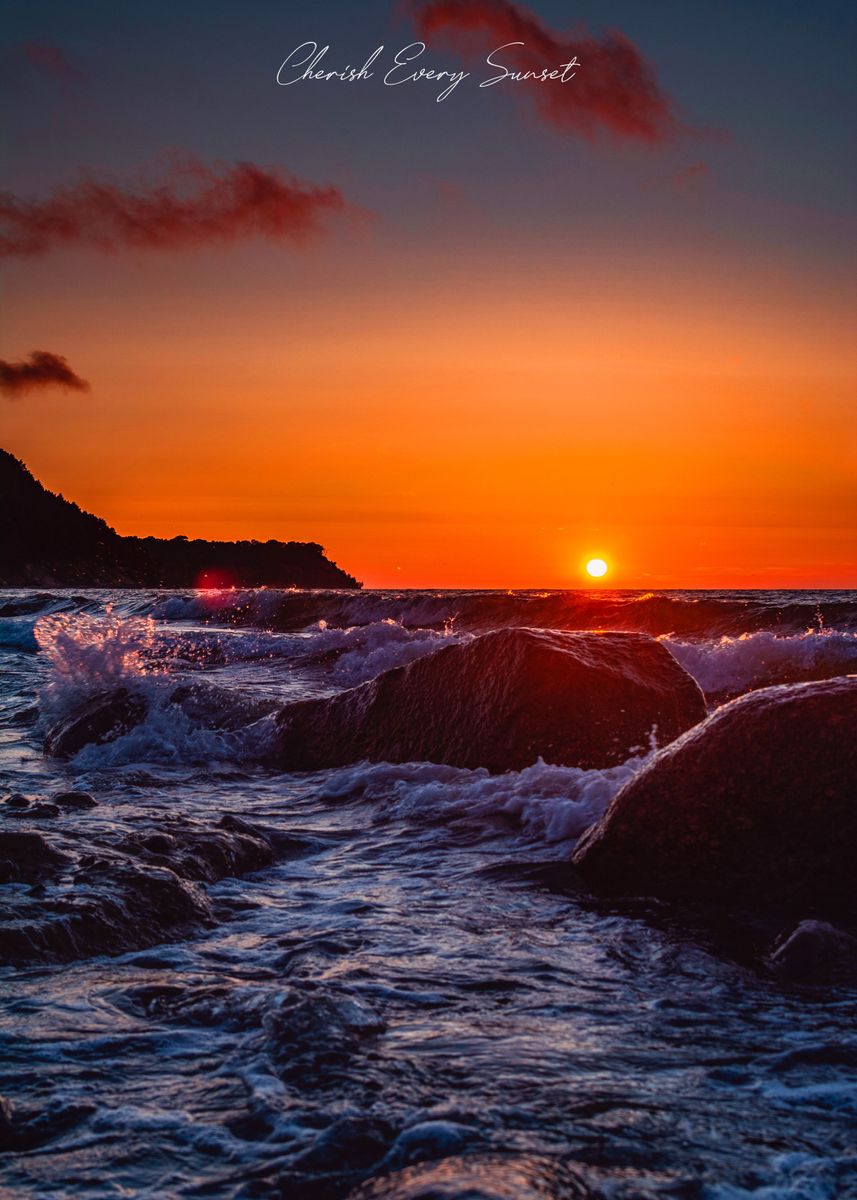 'Beautiful Sunset ' Poster, picture, metal print, paint by Travel ...