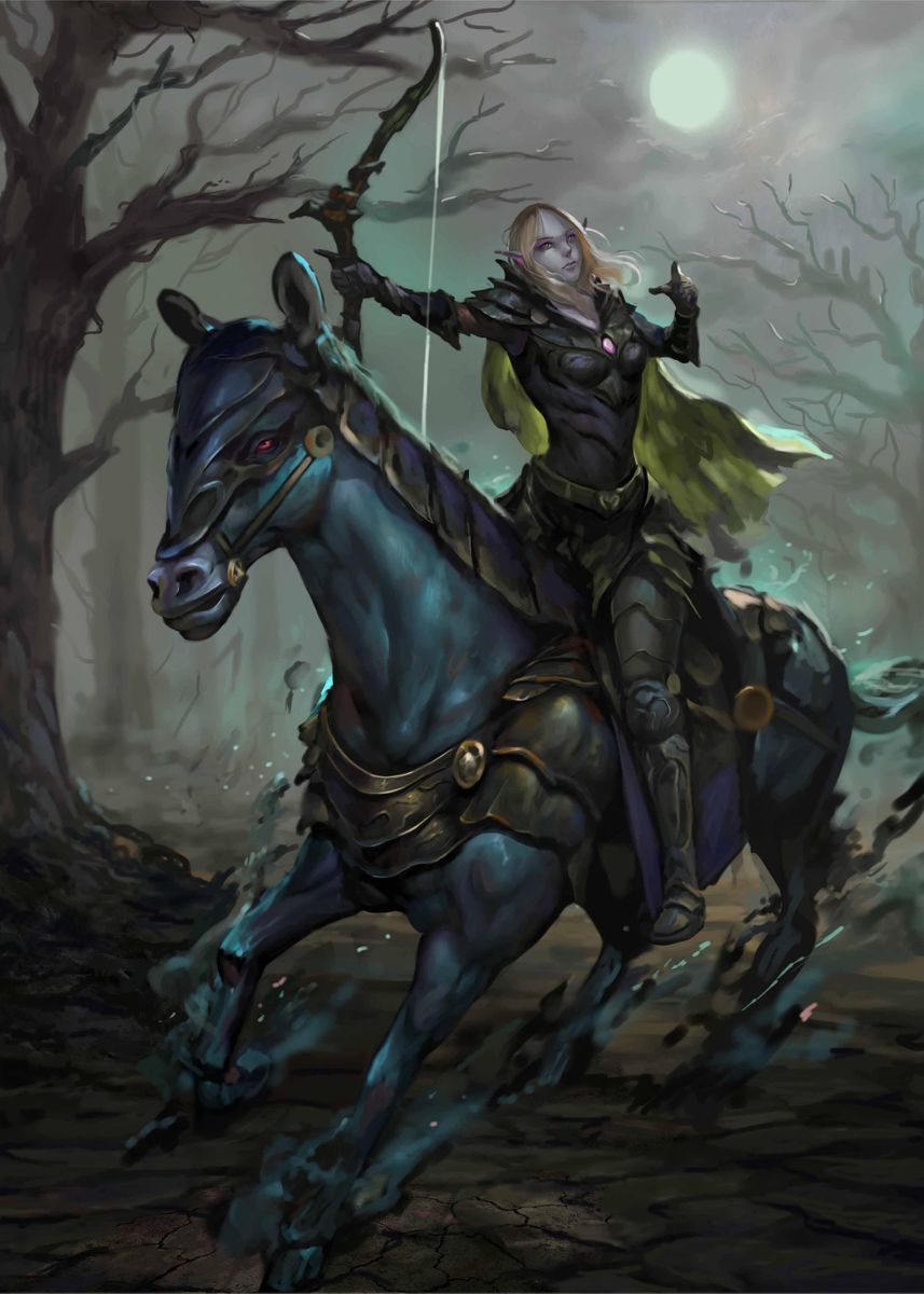 'Dark Elf' Poster, picture, metal print, paint by B Cubed Designs ...