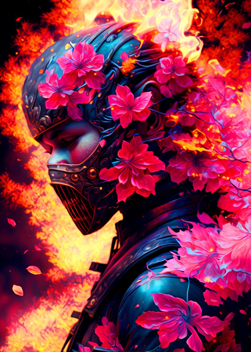 'Ninja' Poster, picture, metal print, paint by Uranus Artist | Displate
