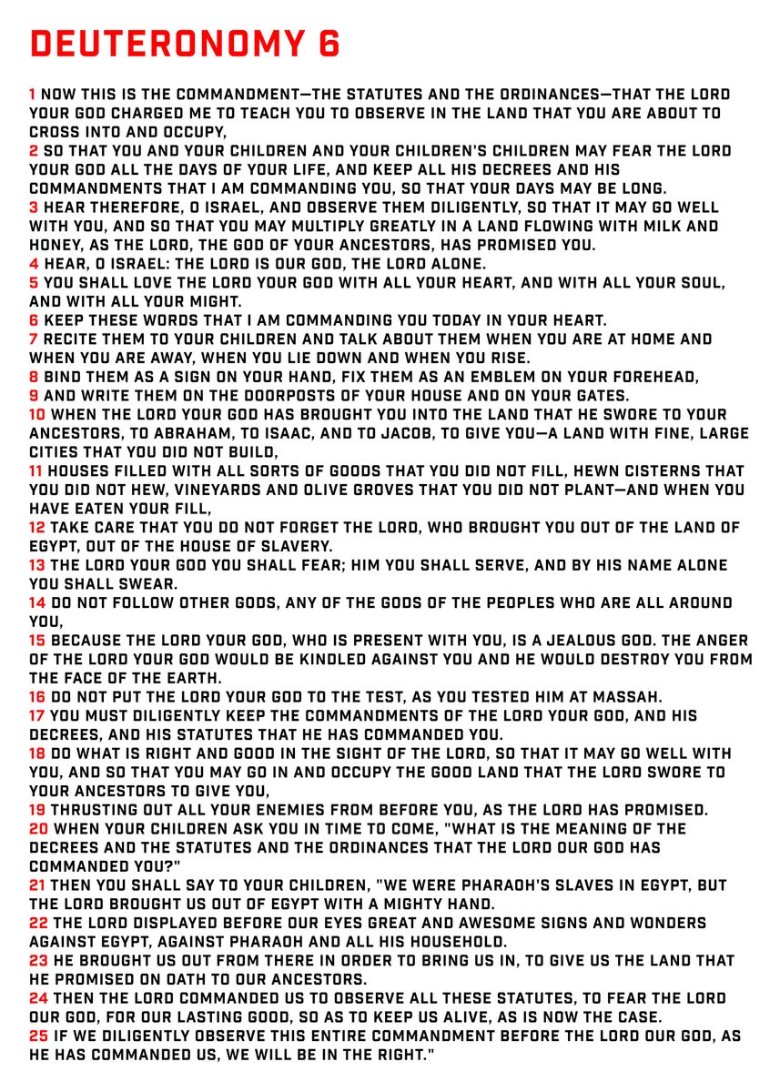 'Deuteronomy 6 White' Poster by Cryptic Fawn | Displate