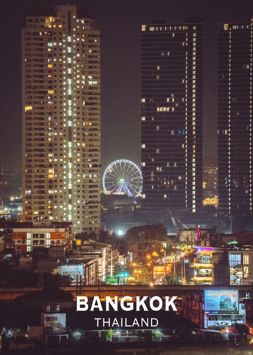 'Bright site of Bangkok' Poster, picture, metal print, paint by Eric ...