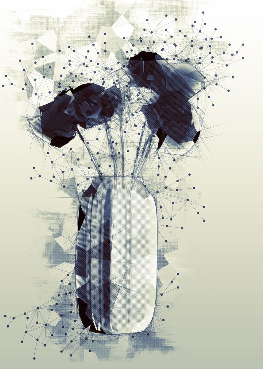 'Abstract Petals' Poster, picture, metal print, paint by Farabi Siregar ...