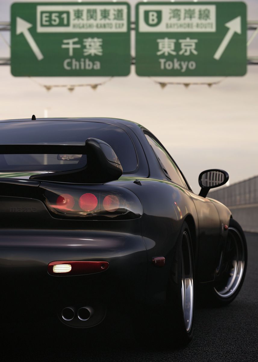 'Mazda MX 5' Poster, picture, metal print, paint by Indi Creator | Displate