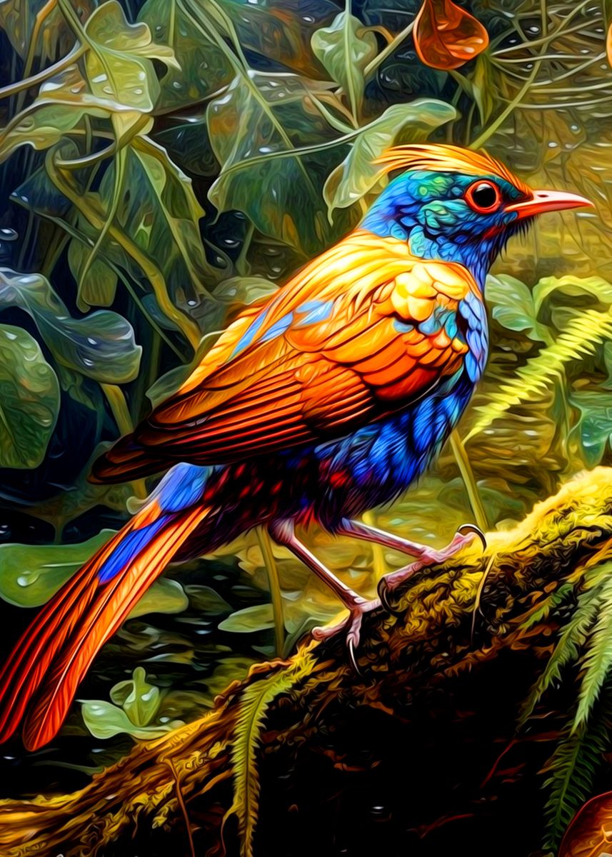 'Colorful Bird' Poster, picture, metal print, paint by dung nguyen ...