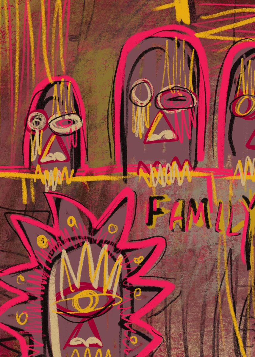 'boo family' Poster, picture, metal print, paint by masn | Displate