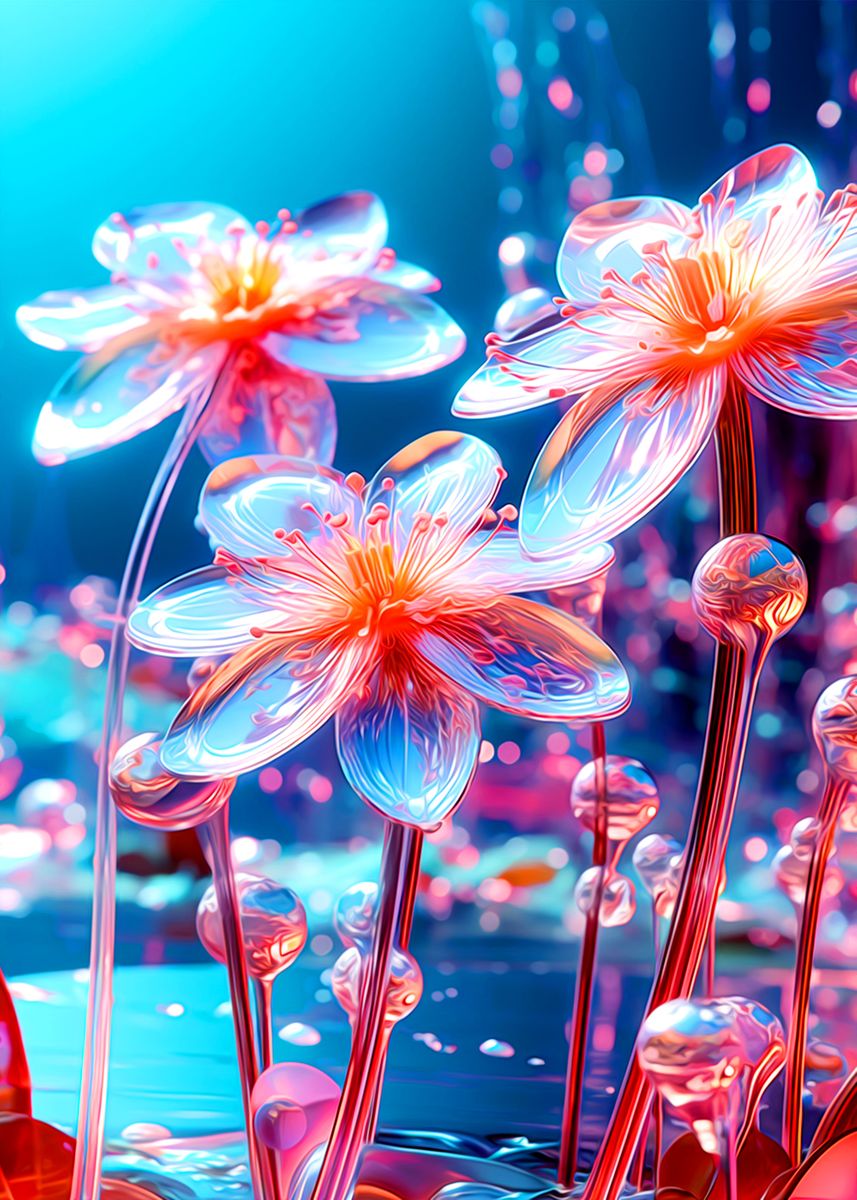 'Colorful Flower' Poster, picture, metal print, paint by Phan Luy ...