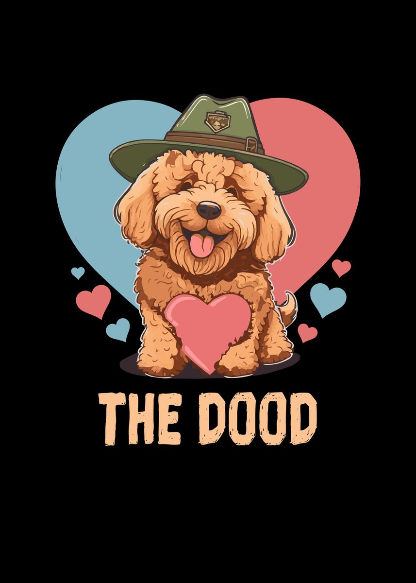 'Golden Doodle Dog Lover' Poster by MaximusDesigns | Displate