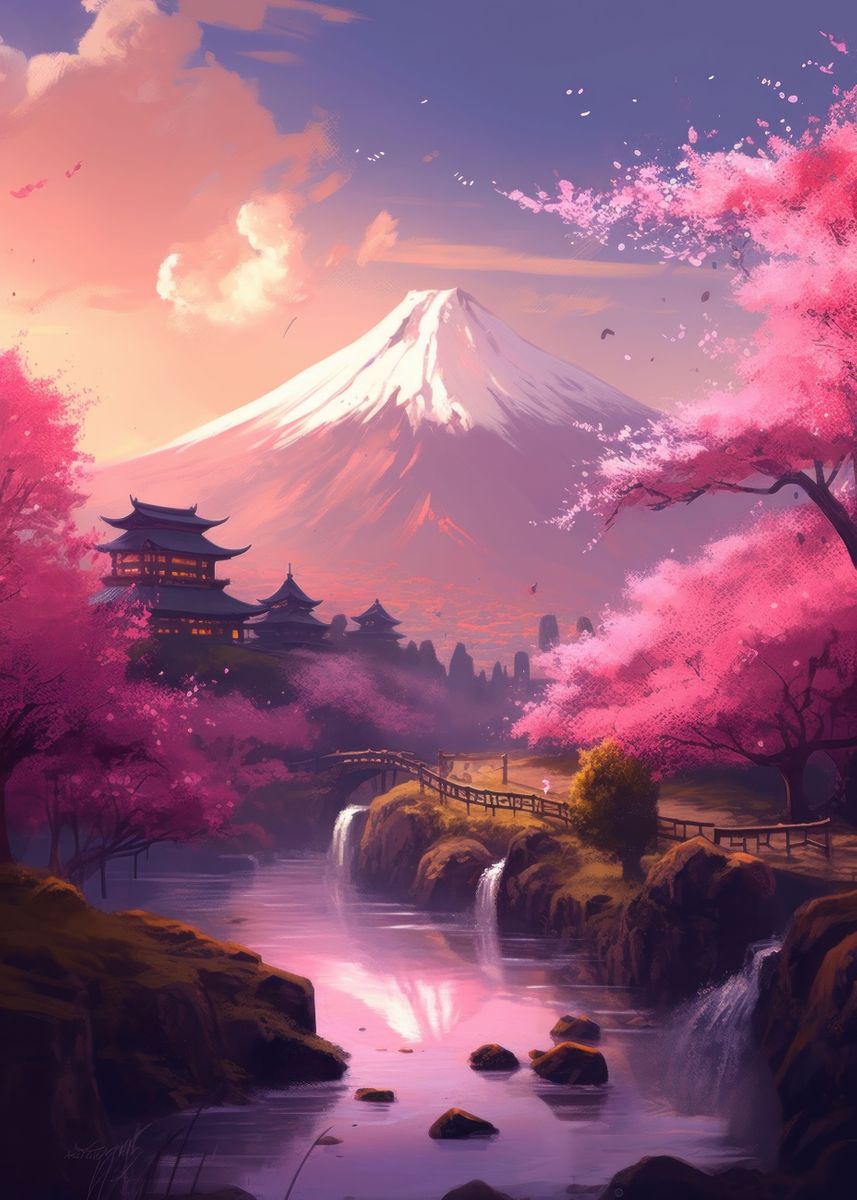 'Japanese Dream' Poster, picture, metal print, paint by BnWDesigner ...