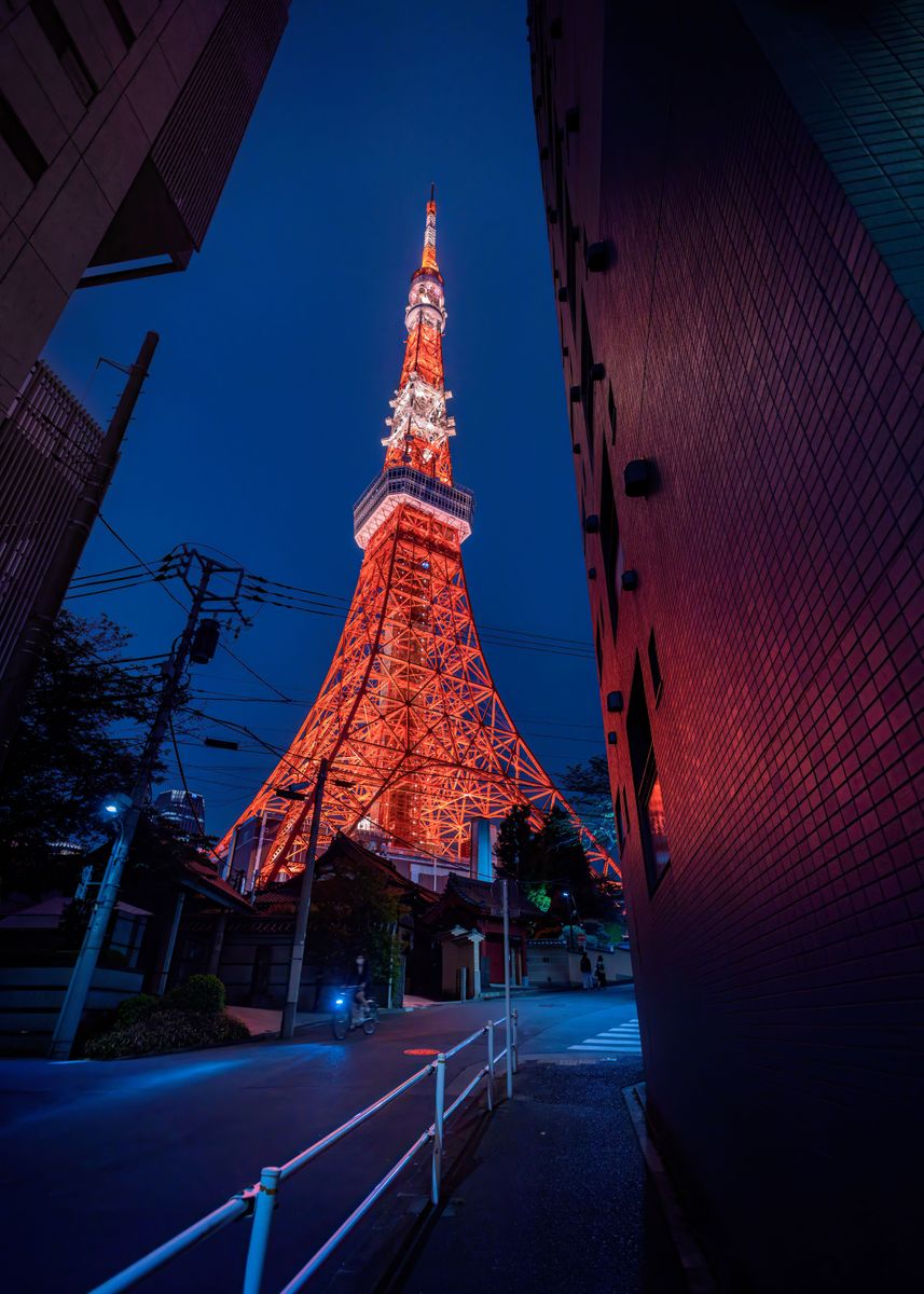 'Tokyo Tower' Poster, picture, metal print, paint by Dario Berardi ...