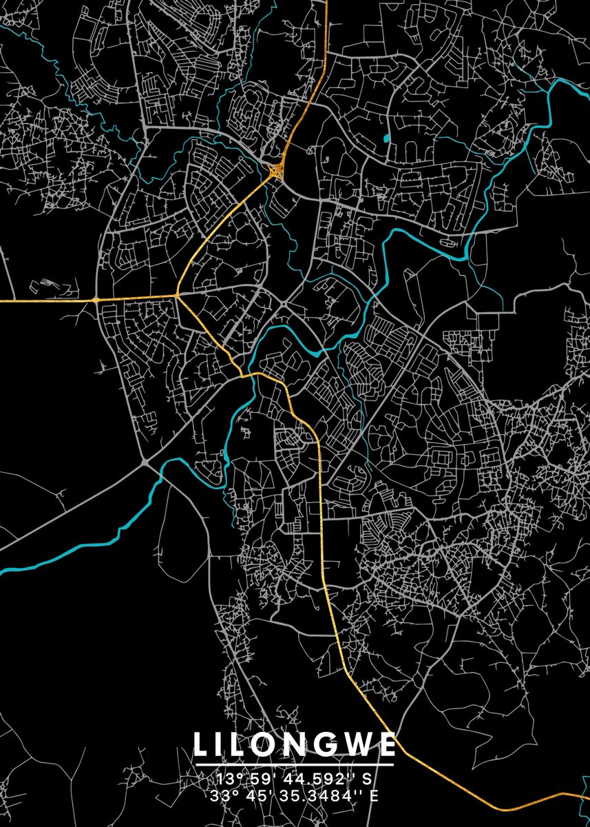 'Lilongwe Malawi' Poster, picture, metal print, paint by Clayborne ...