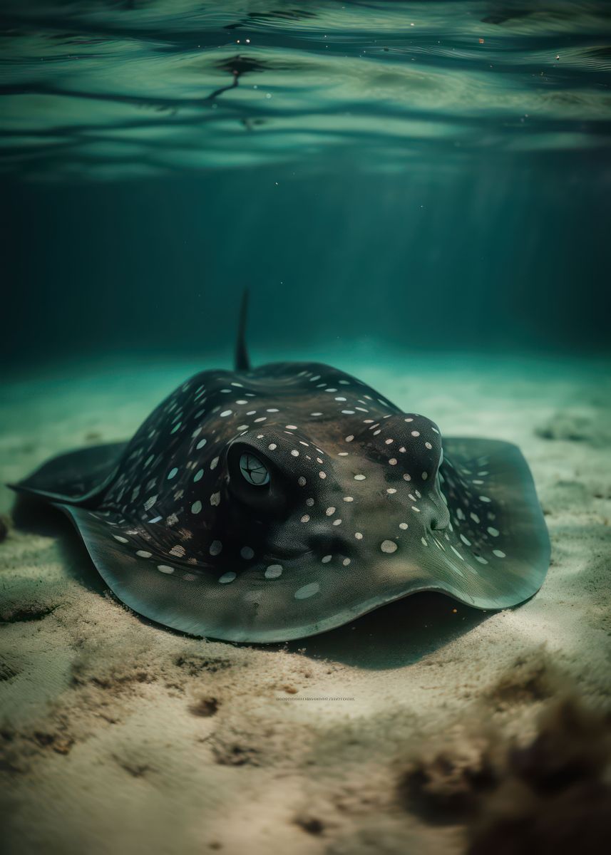 'Majestic stingray' Poster, picture, metal print, paint by Zooscape ...