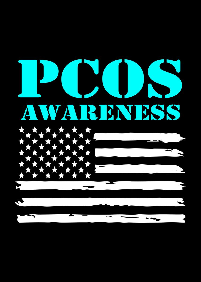 'American Flag Pcos' Poster by FunnyGifts | Displate