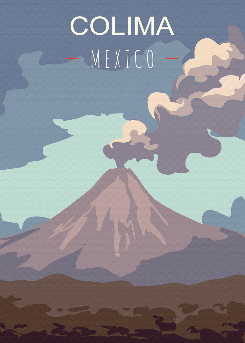 'Colima' Poster, picture, metal print, paint by Le Thi Thu Hien | Displate