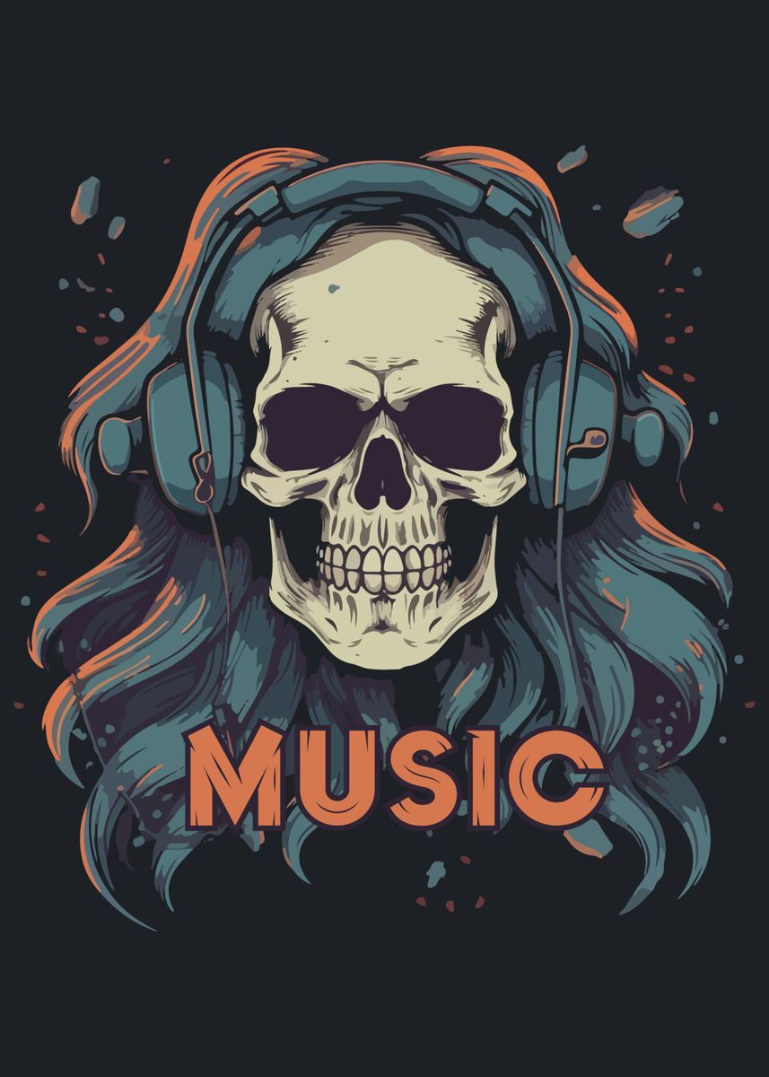 'Glam Rock Music Forever' Poster, picture, metal print, paint by XiKu ...