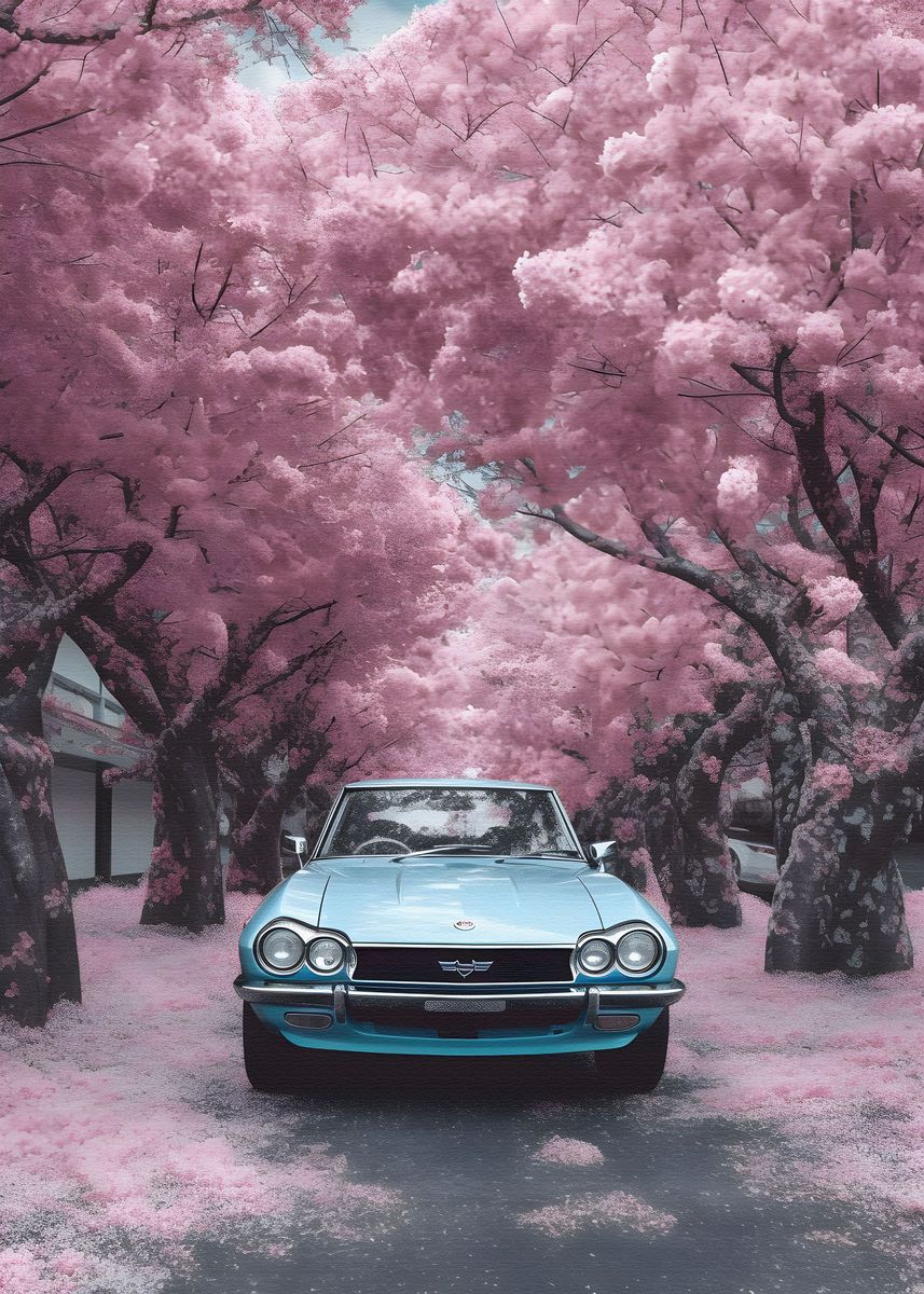 'JDM Car Cherry Blossom' Poster, picture, metal print, paint by Brock ...