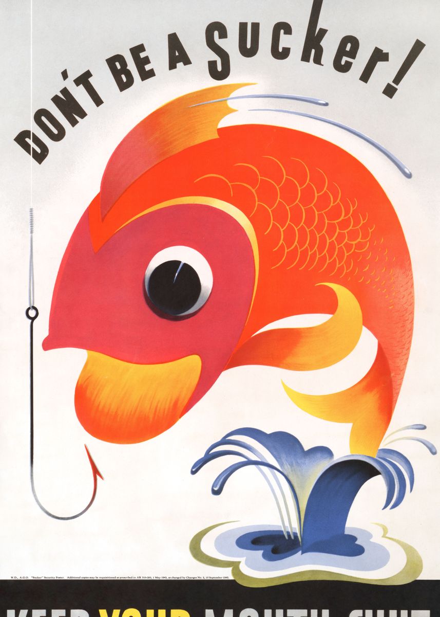 'Do not be a sucker' Poster, picture, metal print, paint by Sam Brady ...