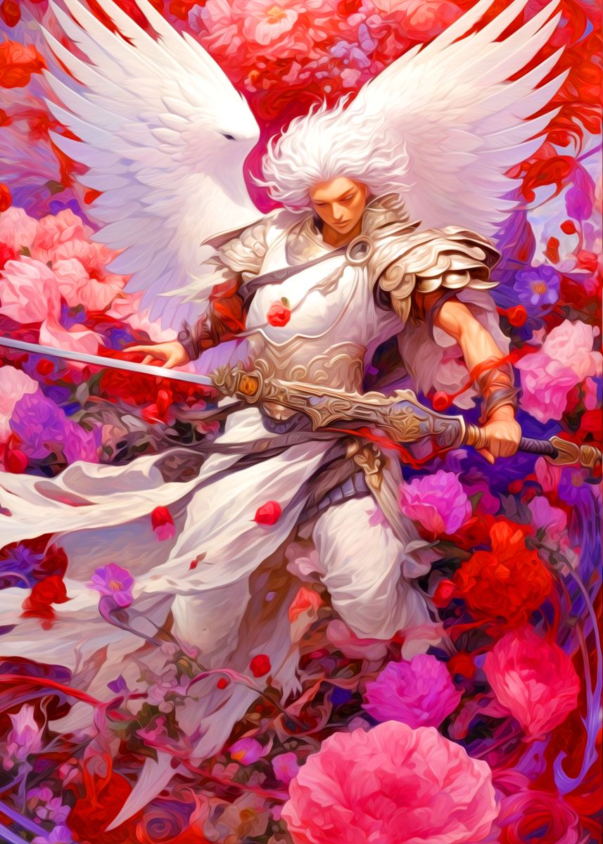 'Angle Warrior' Poster by nguen haz | Displate